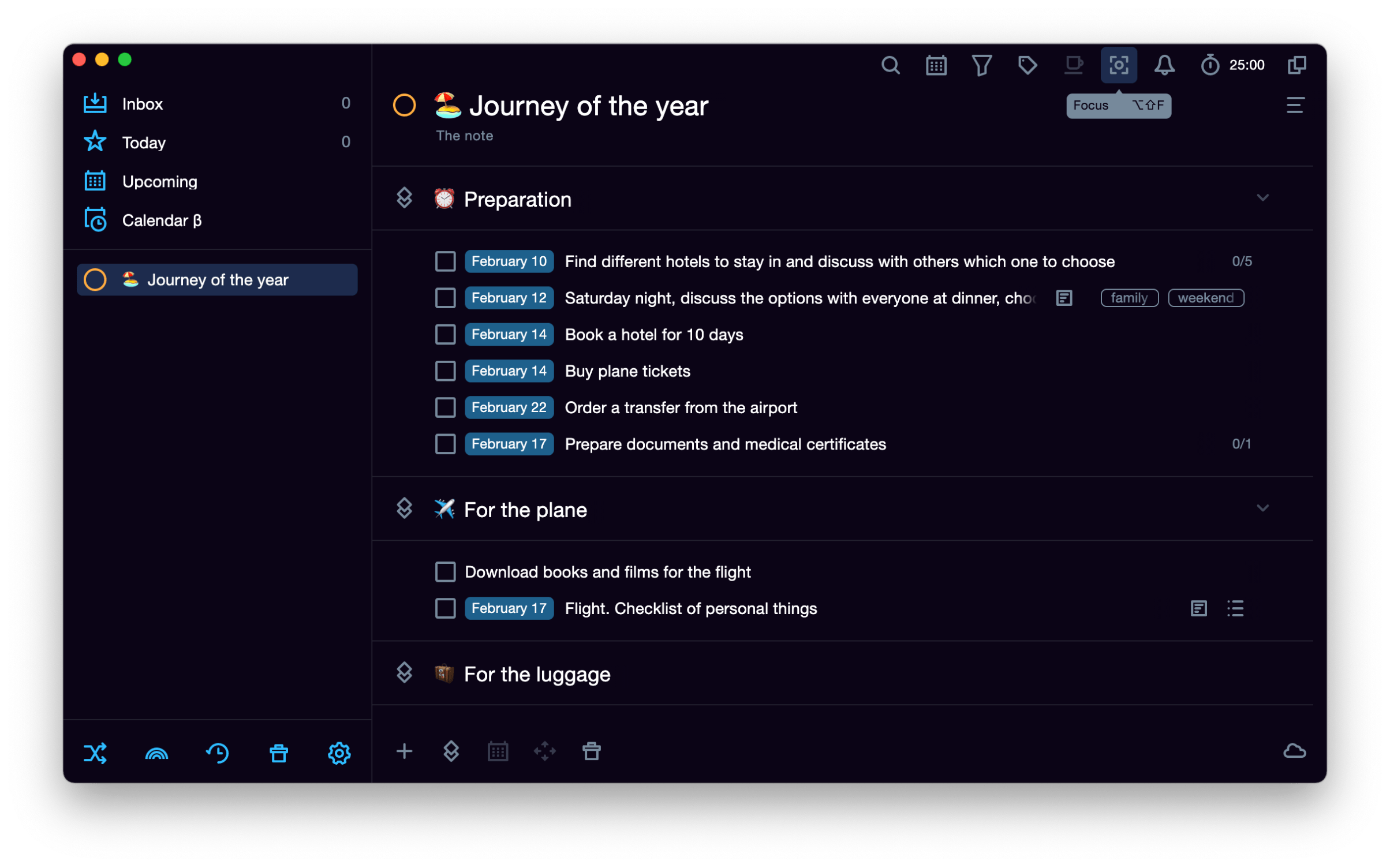 SingularityApp - the most powerful chaos management planner